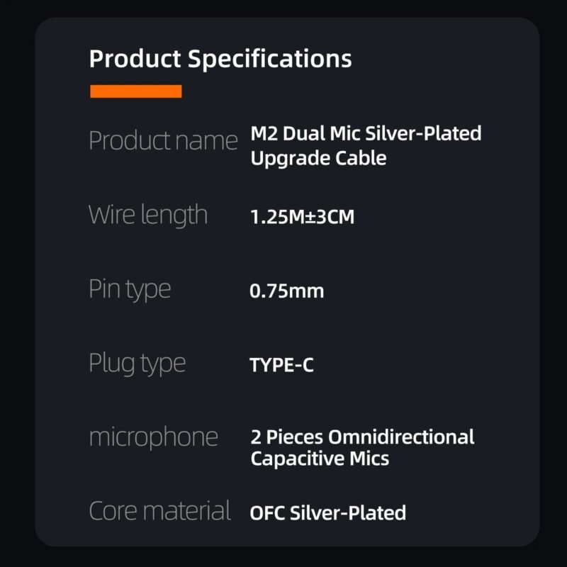 KZ M2 CABLE DUAL MIC - KZ IN EARS | Envíos A Todo El Perú